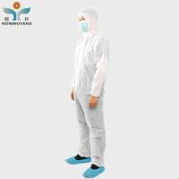China SMS Anti Bacterial Disposable Protective Wear Waterproof Protective Coverall Wear For Hospital for sale