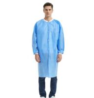 China Breathable Waterproof Disposable Lab Coat For Medical Use PP SMS Material for sale