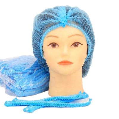 China Breathable PP Disposable Hair Net Cap With Single Elastic For Hair Protection for sale
