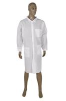 China 25 50gsm One - Time Lab Wear Coat Sell For Affordable And Effective Protection for sale