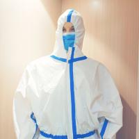 China Microporous Breathable Disposable Protective Clothing 50-65gsm for sale