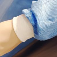 China 30-50gsm Blue Disposable Surgical Gowns For Infection Control for sale