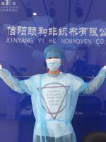 China Long Sleeve Polyethylene Isolation Gowns with Elastic Cuffs 120*140cm for sale