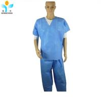 China OEM Fluid repellent Disposable Protective Suits , Breathable Scrub Suit For Doctors for sale