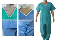 China OEM Fluid repellent Disposable Protective Suits , Breathable Scrub Suit For Doctors for sale