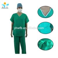 China V Shape Collar Disposable Protective Suits SPP Material With 1 2 3 Pockets for sale