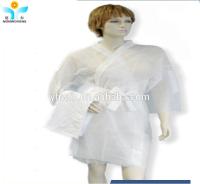 China 25-50gsm Disposable Kimono Gowns M L XL XXL ISO Certificate for sale