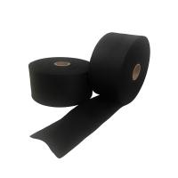 China 100% Virgin Material PP Spunbond Non Woven Polypropylene Fabric 25gsm For Black Face Mask Earloop for sale