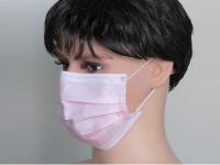China OEM PP+M+PP Blue White Breathable  Non Woven 3 Ply Disposable Face Mask for sale