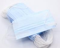 China YIHE 3 Ply 14.5*9.5cm Blue White Disposable Face Mask , Nursing Surgical Flat Face Mask  For Kids for sale