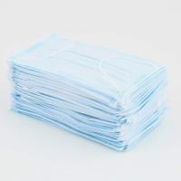 China YIHE 3 Ply 14.5*9.5cm Blue White Disposable Face Mask , Nursing Surgical Flat Face Mask  For Kids for sale