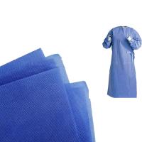 China 35gsm Sms Cloth Material Bule Color for Operation Gown for sale