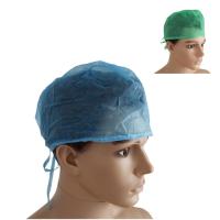 China Impregnated Nonwoven Disposable Hair Net Cap For Nurse And Doctor for sale