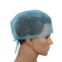 China Impregnated Nonwoven Disposable Hair Net Cap For Nurse And Doctor for sale