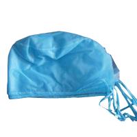 China Impregnated Nonwoven Disposable Hair Net Cap For Nurse And Doctor for sale