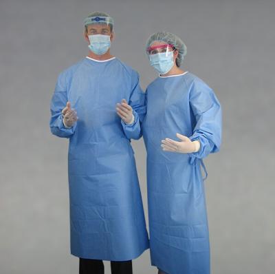 China Manufacture SMMS Nonwoven Material Disposable Surgical Gowning for Hospital Surgeon for sale