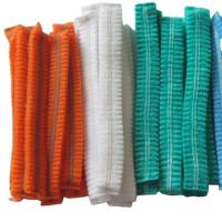 China Machine Made Non Woven Mob Cap Detectable With Metallic Strip for sale