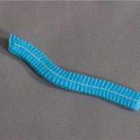 China Machine Made Non Woven Mob Cap Detectable With Metallic Strip for sale