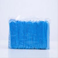 China Machine Made Non Woven Mob Cap Detectable With Metallic Strip for sale