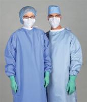 China 45g SMS Blue Surgical Gown Level 3 For Hospital Laboratory for sale