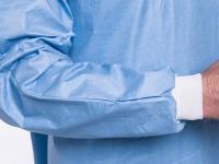 China 45g SMS Blue Surgical Gown Level 3 For Hospital Laboratory for sale