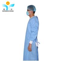 China Disposable Elastic Non Woven Gown Protective Spunlace SMS Medical Sterilization Cloth for sale