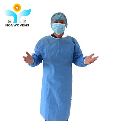 China Level 3 Scrubbing Gowning Disposable Surgical Gown SMS 35 Gsm for sale