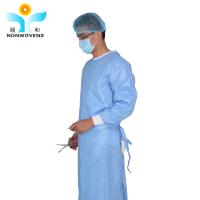 China 120*140cm SMS Material Gowns ISO13485 EN13795 Certification Disposable Surgical Gown for sale