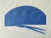 China 62x13cm Disposable Hair Net Cap , SMS Nonwoven Hair Scrub Caps for sale