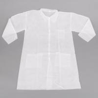 China Breathable Disposable Lab Coats with pockets 16gsm-60gsm for sale