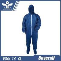 China YIHE Spunbond Disposable Protective Wear , 68gsm Blue Disposable Coveralls for sale