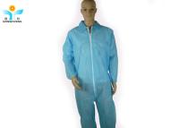 China YIHE Breathable Disposable Coveralls , SMS Protective Work Suits Long Sleeve for sale