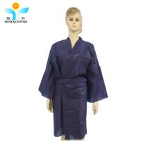 China protective Disposable Kimono Gowns , CE Disposable Sauna Suit Short Sleeve for sale