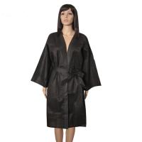 China Adults Disposable Salon Capes , OEM 50gsm Disposable Hairdressing Gowns for sale