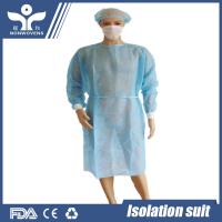 China 20-50GSM Fluids Protection PP Yellow Disposable Isolation Clothing Isolation Gown for sale