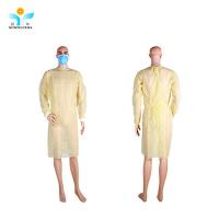 China Non Sterilization Polypropylene Isolation Gown surgical Velcro Cuffs Elastic for sale