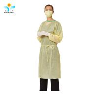 China YIHE CE Disposable Isolation Gown , PP SMS Blue Isolation Gowns for sale