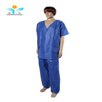 China YIHE Dark Blue Disposable Patient Exam Gowns Dust Proof With Pockets for sale