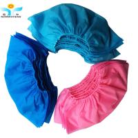 China Polypropylene Disposable Boot Shoe Covers Blue Non Woven CE certificate for sale