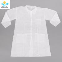 China SMS PP Medical Disposable Scrub Lab Coat Unisex With Pocket For Hospital for sale