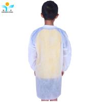 China 40gsm Polypropylene Disposable Lab Coat , OEM Non Woven Lab Coat For Kids for sale
