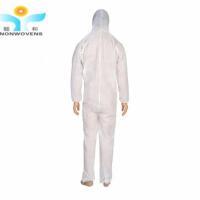 China Polypropylene Disposable Protective Wear , OEM Non Woven Coverall Disposable for sale
