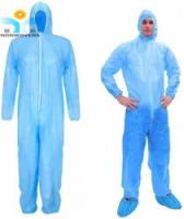 China Antibacterial Disposable Protective Wear With Hood Liquid Repellent 30gsm 35gsm 40gsm for sale