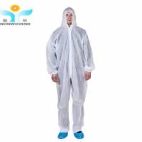 China Sms Isolating Disposable Protective Coverall Clothing Suit With Hooded And Boots for sale