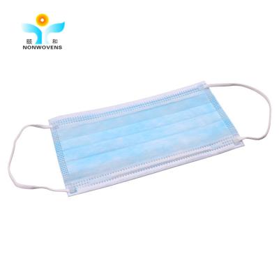 China CE Blue 3 Ply Disposable Face Mask 95% Bfe Medical for adults for sale