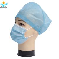 China 20-30gsm Disposable Hair Net Cap with three styles Surgeon cap Clip Cap and Bouffant Cap for sale