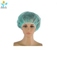 China Light Polypropylene Disposable Clip Bouffant Surgical Cap 18'' 25gsm Breathable for sale