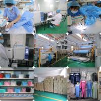 China Blue PP+PEe Surgical Disposable Isolation Gown With Long Sleeves Medical Suppliers CE for sale