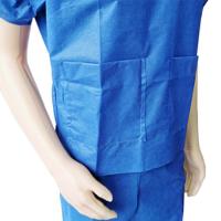 China Hospital Long And Short Sleeve Surgical Disposable Scrub Suit Nonwoven Fabric for sale