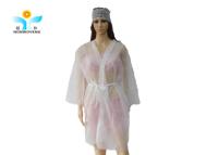 China 30g Disposable Kimono Spa Sauna Wear Suit Hairdressing Salon Scrub Suits for sale